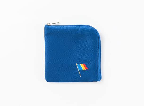SGI Soka Gakkai prayer beads Blue Pouch three color logo – KONGODO SGI ...