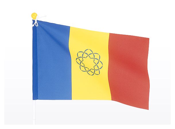 SGI Soka Gakkai three colors Flag size M with pole – KONGODO SGI STORE