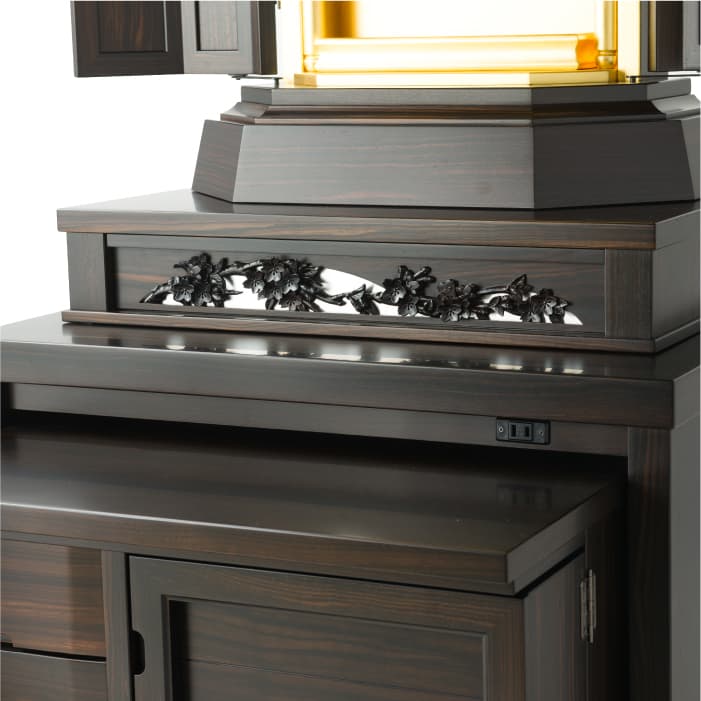 SGI Soka Gakkai Butsudan EBONY cherry blossom castle – KONGODO SGI STORE